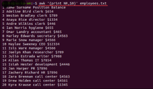 What is AWK Command in Linux with Examples?