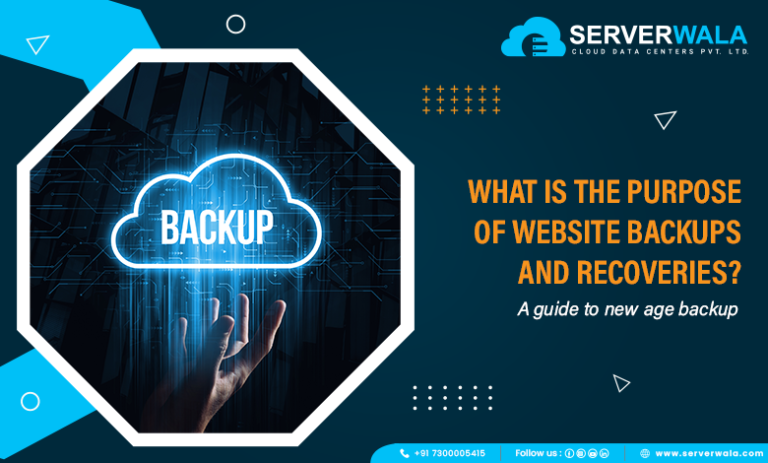 What is the purpose of Website Backups and Recoveries?