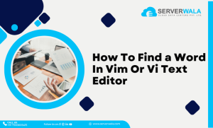 How to find a Word in Vim or Vi Text Editor? - Serverwala